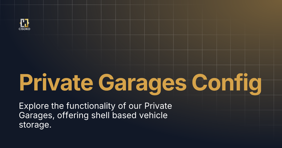 Private Garages Config