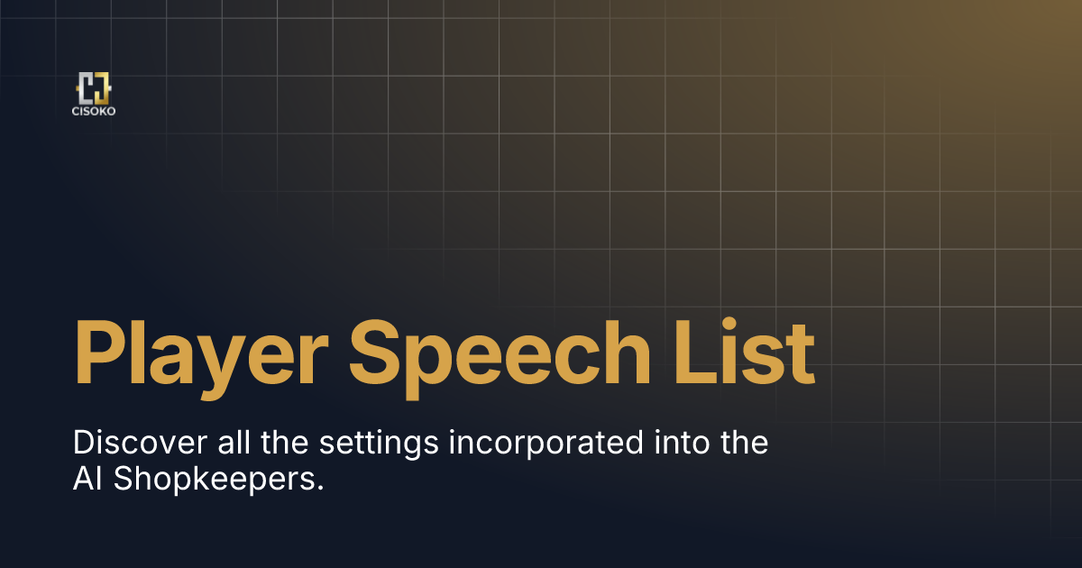 Player Speech List
