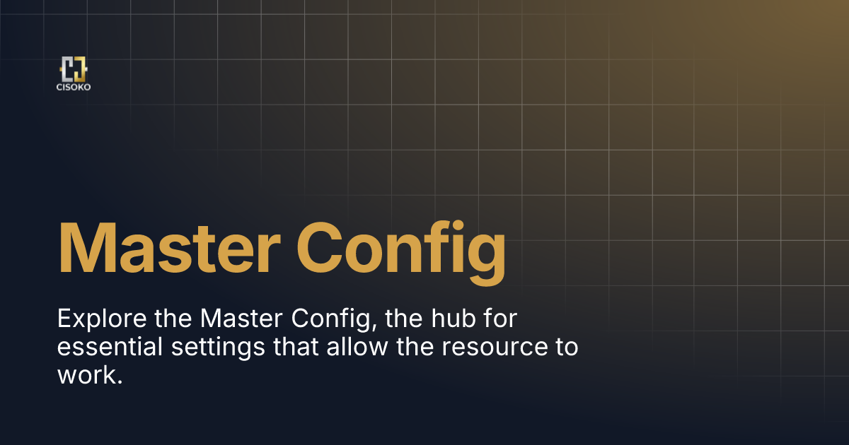 Master Config